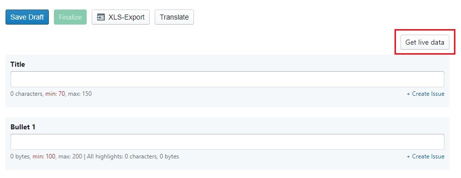 Amazon Listing Editor